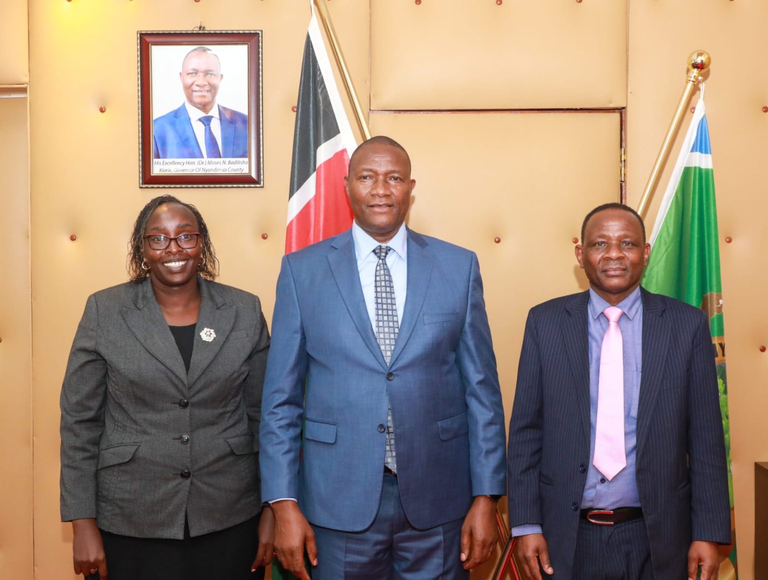 Team meets ahead of the official opening of Nyandarua Court building ...