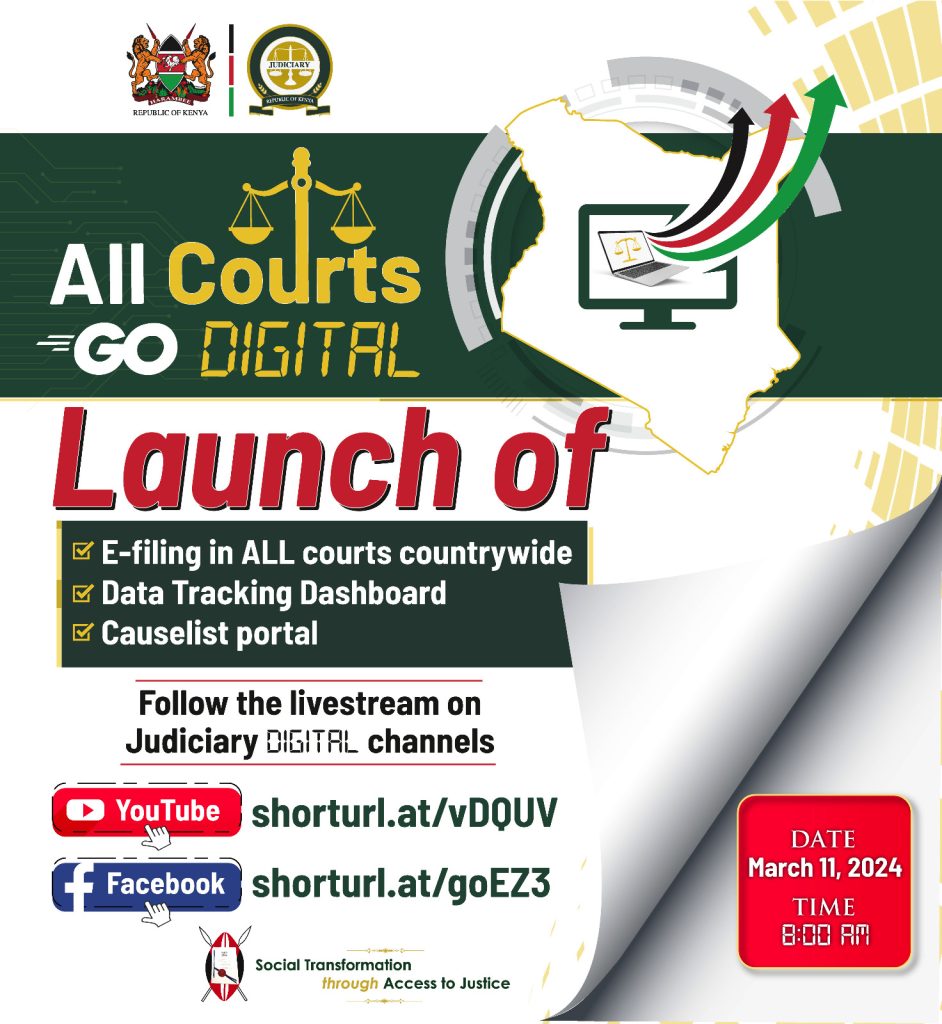 All Courts in the country to go digital – The Judiciary